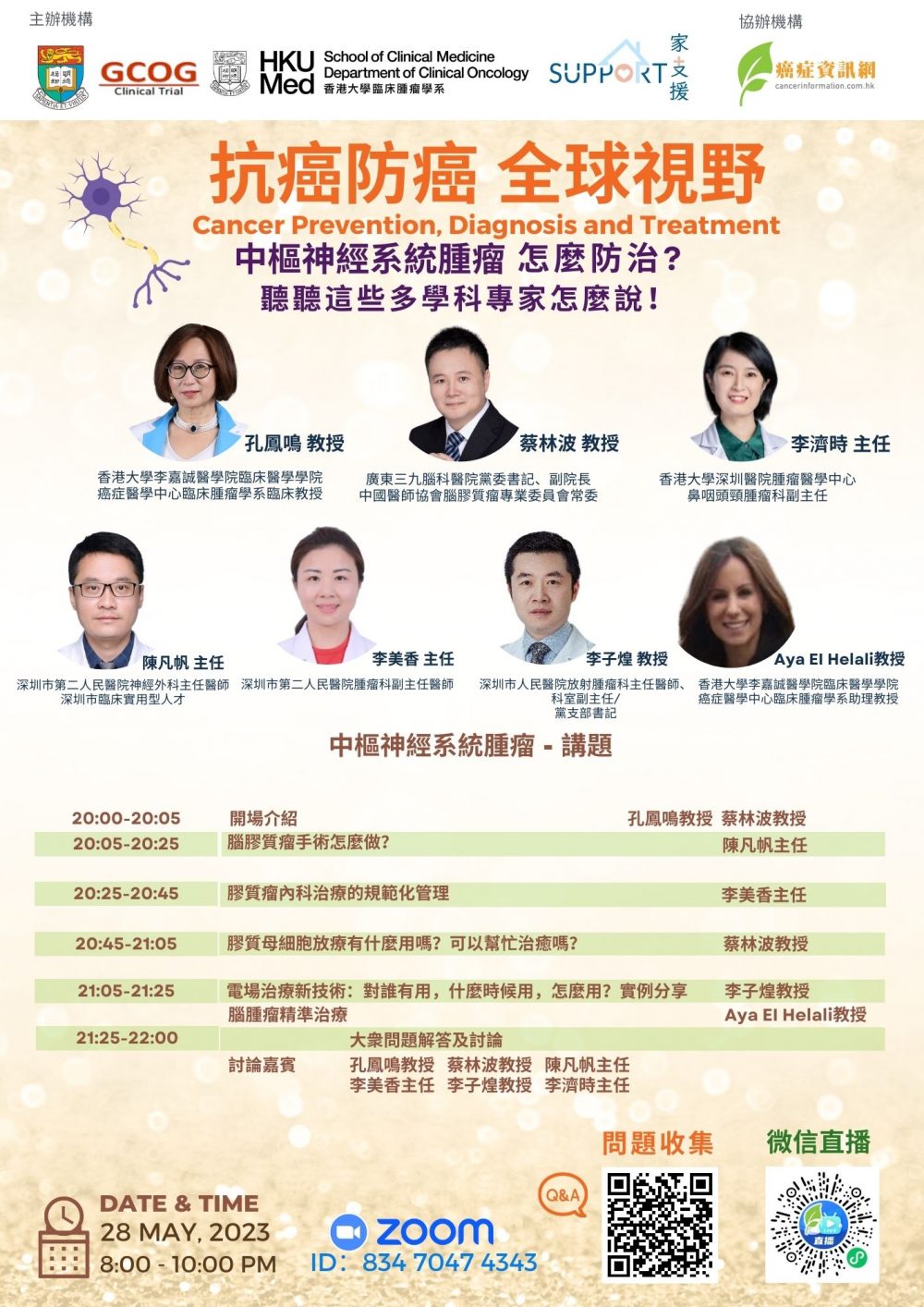 抗癌防癌全球視野GCOG｜中樞神經系統腫瘤怎麼防治？聽聽這些多學科專家怎麼說！ – 癌症資訊網