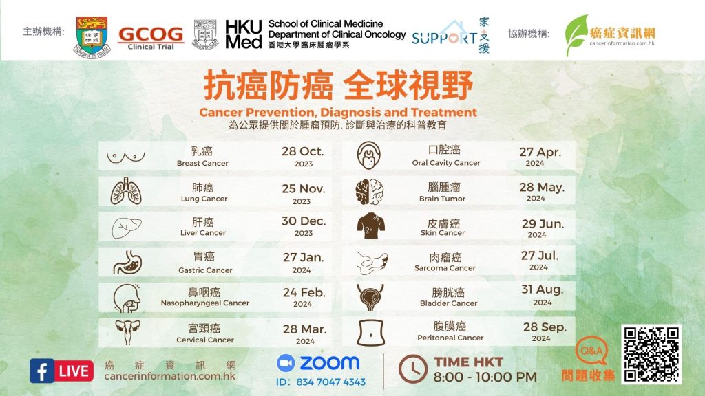 【鼻咽癌治療】 「鼻咽癌治療新技術？來聽聽這些多學科專家怎麼說！」活動回顧｜抗癌防癌全球視野GCOG – 癌症資訊網